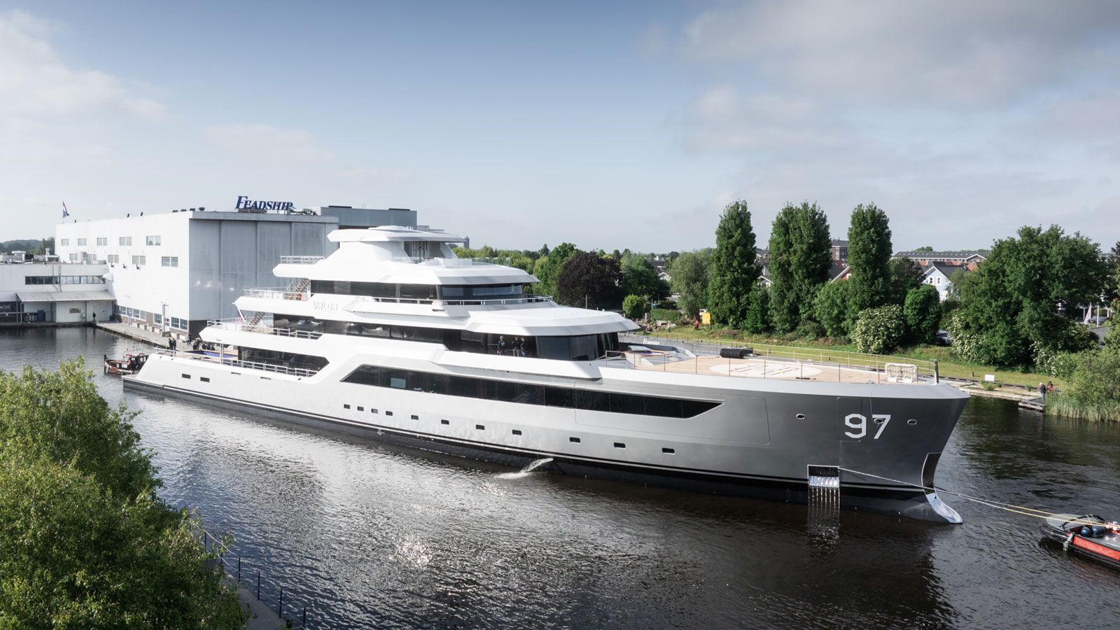 80m Feadship explorer yacht Project 715 launched as Valor